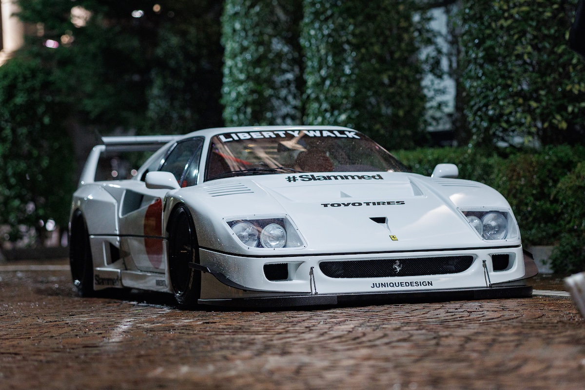 Liberty Walk LB-Works Tuning Ferrari F40 Widebody-Karosseriekit Felgen ...